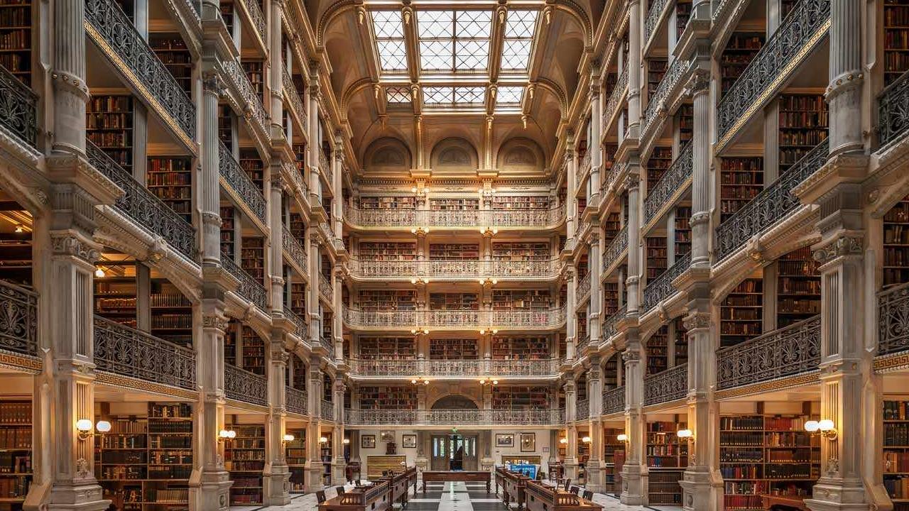 George Peabody Library - 高清壁纸 - 浮云网